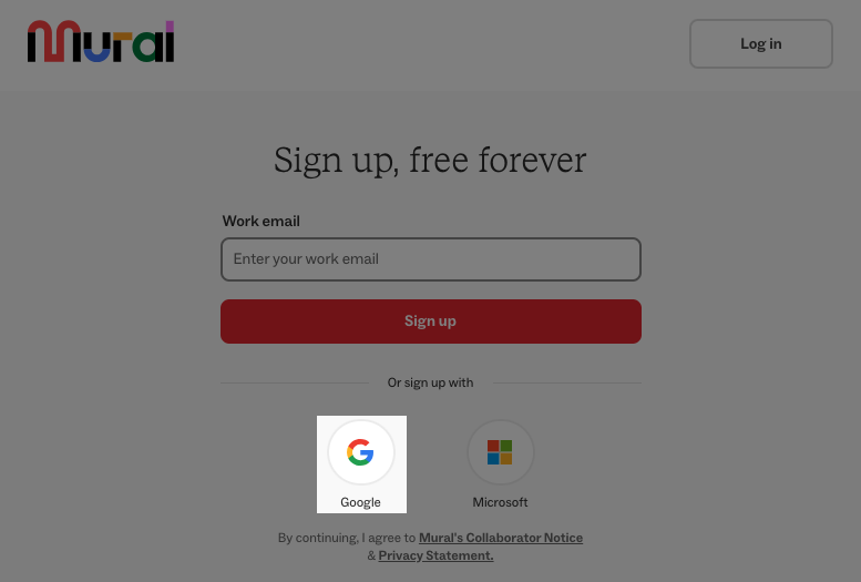 Sign up for a Mural account