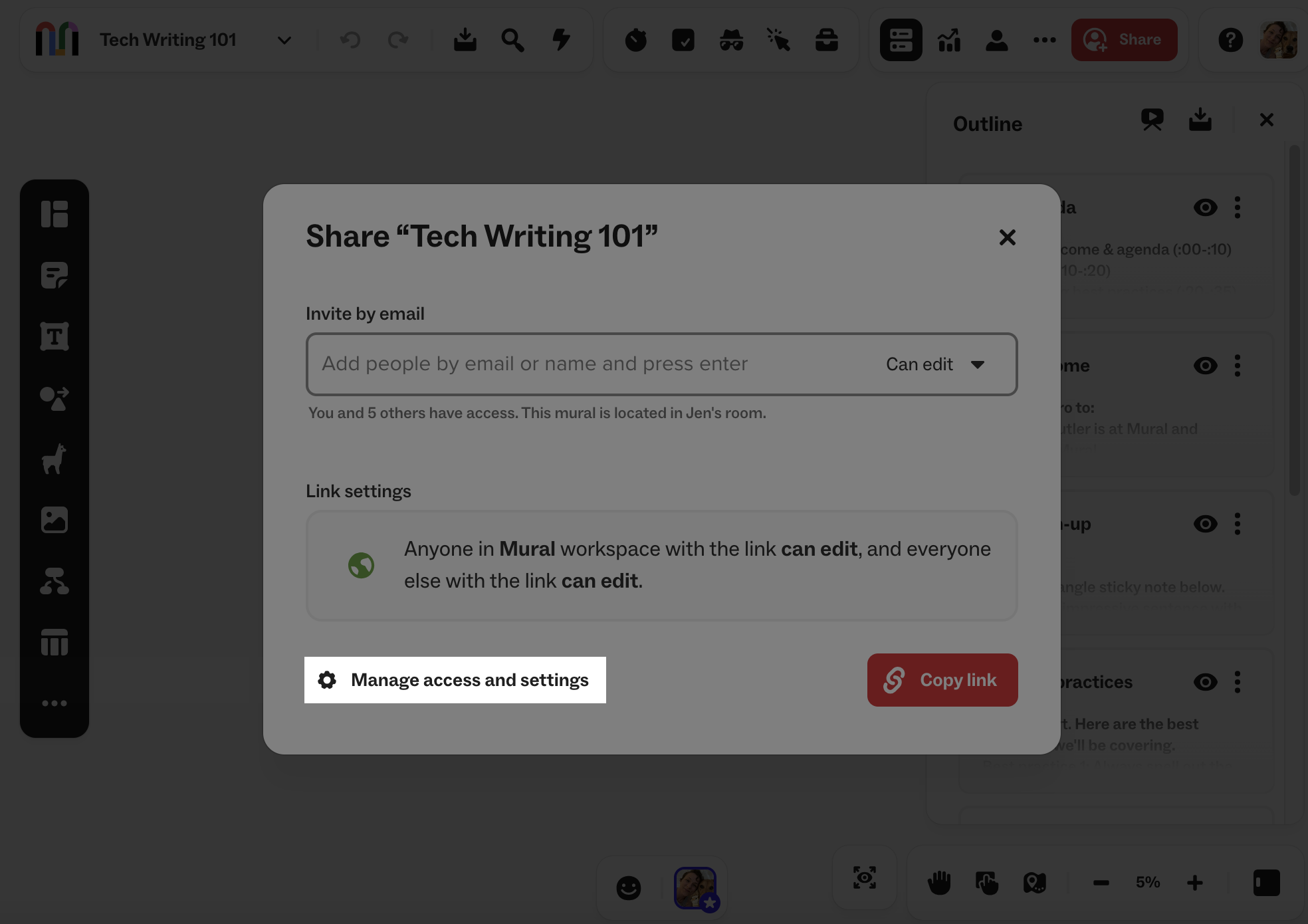 Share a link to your mural